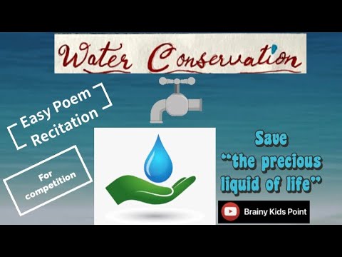 Poem recitation on Water Conservation | competition on Save water - YouTube
