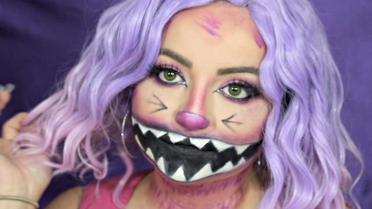 Cheshire Cat Halloween Makeup Tutorial | Amanda Ensing Inspired - YouTube