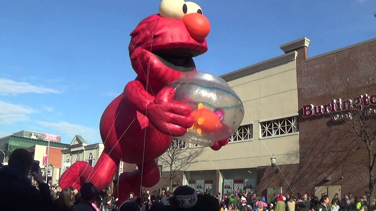 Stamford CT Parade Elmo Balloon - YouTube