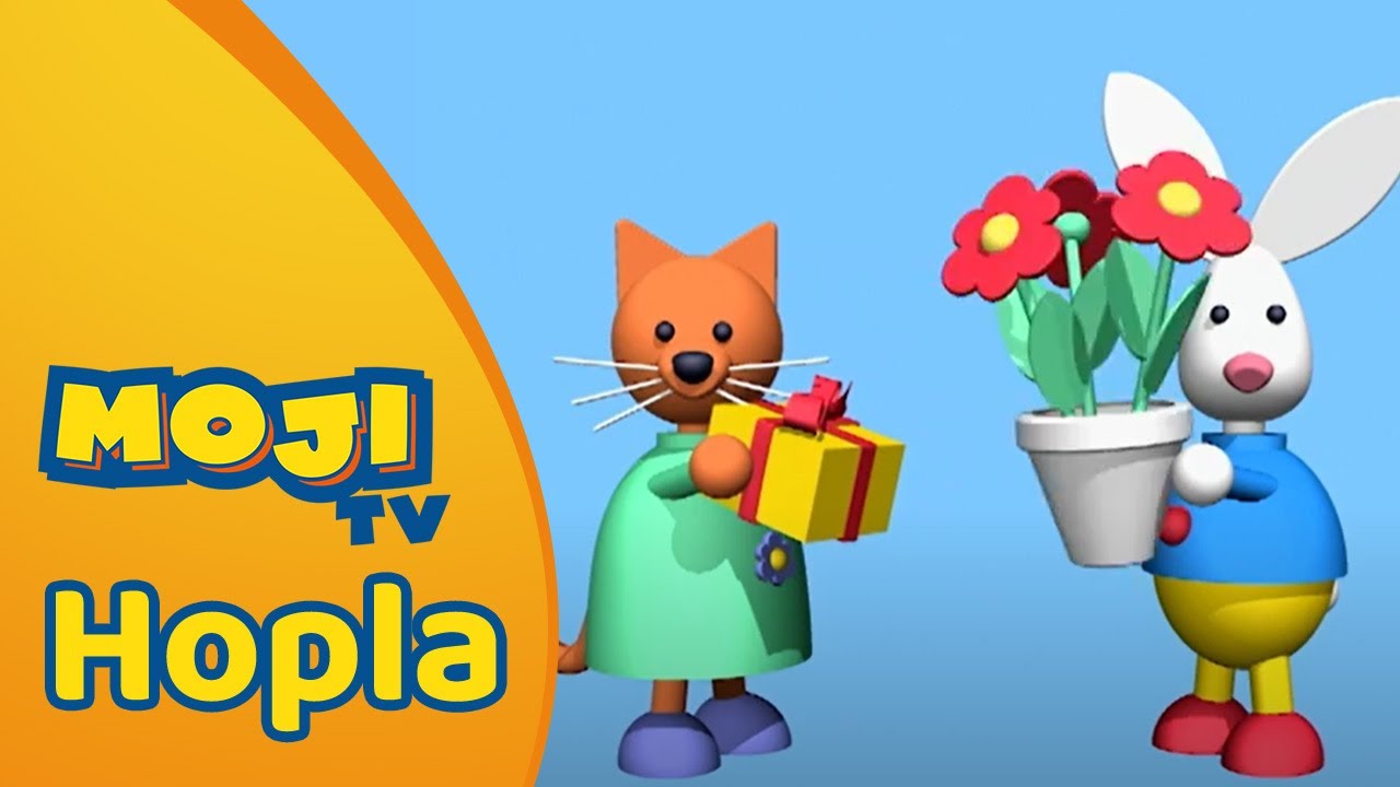 EEN CADEAUTJE EN EEN BLOEM 🎁 | HOPLA 🐇 | Nederlandse Kinderseries ...