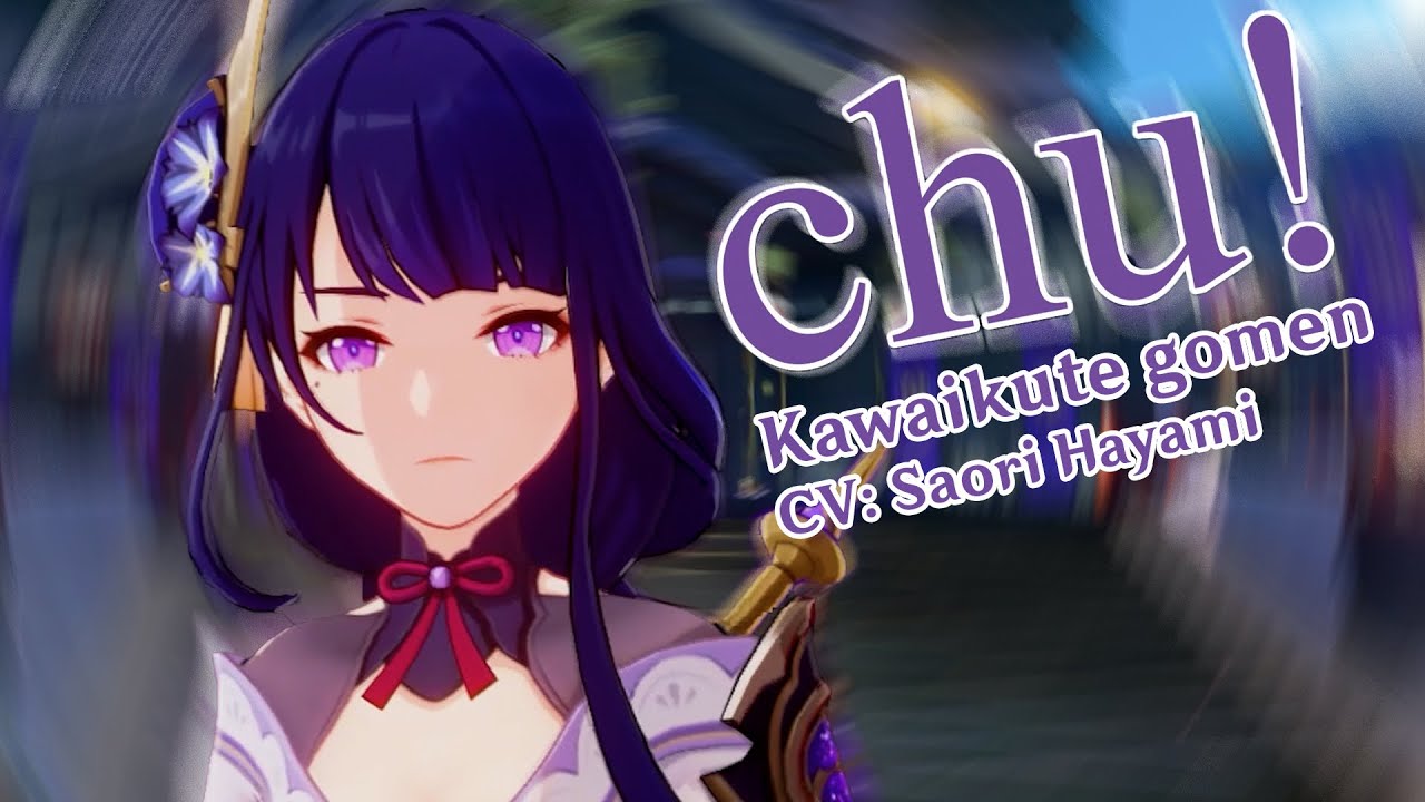 Raiden Shogun singing Kawaikute Gomen | CV: Saori Hayami (Ayaka's VA) - YouTube