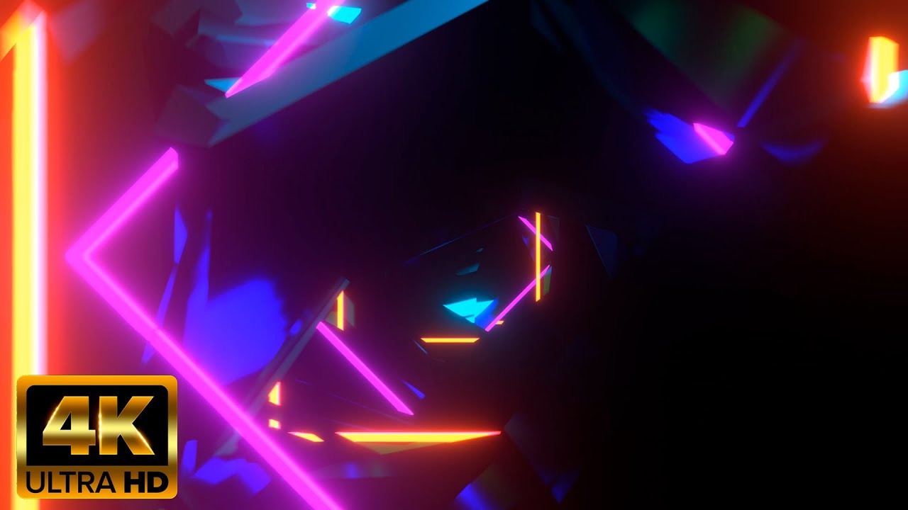 Calm Dark Abstract Background Video 4k Tunnel VJ LOOP NEON Sci Fi Calm ...