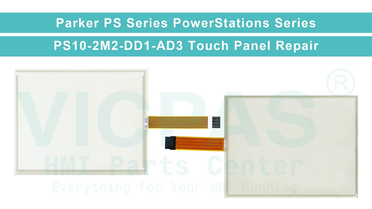 Parker PS PowerStations Series PS10-2M2-DD1-AD3 HMI Panel Glass ...
