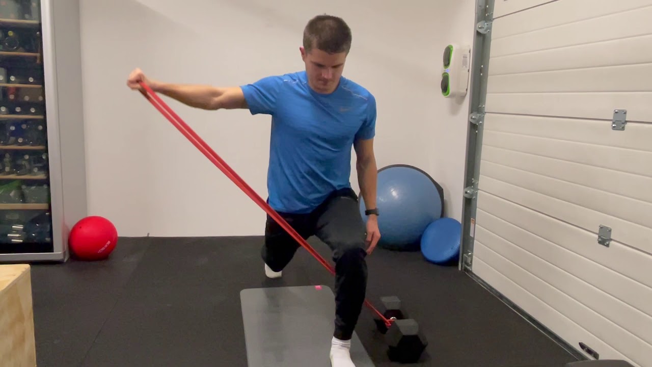 Split Stance Lateral Raise - YouTube