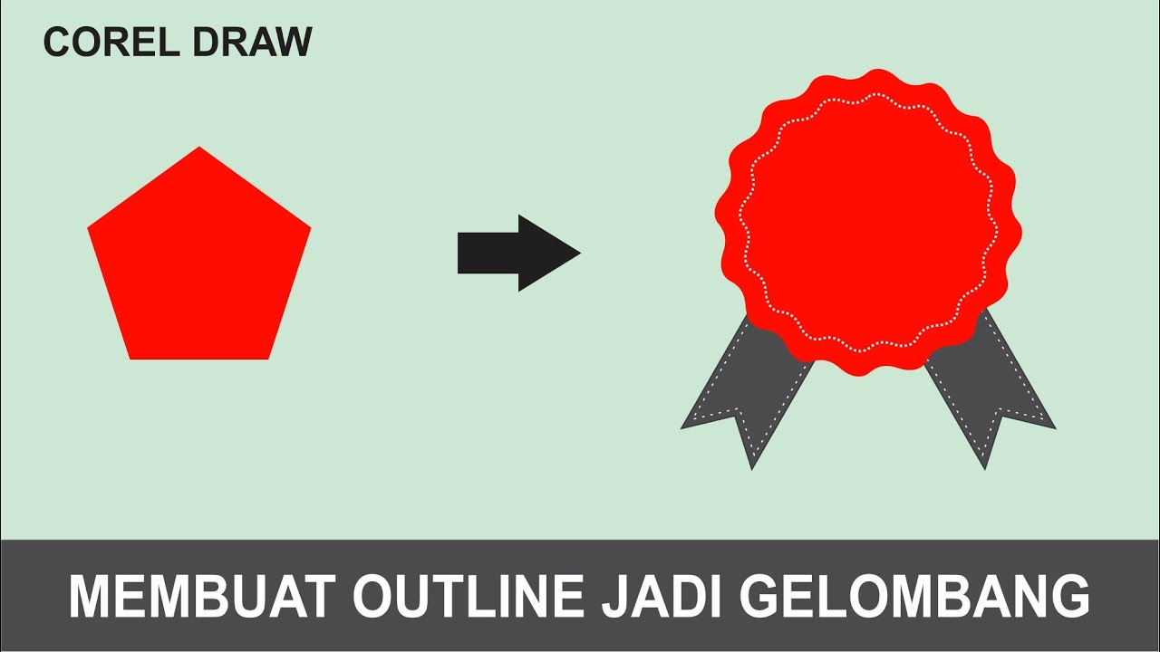 Membuat Label Bulat Gelombang dengan Corel Draw - YouTube