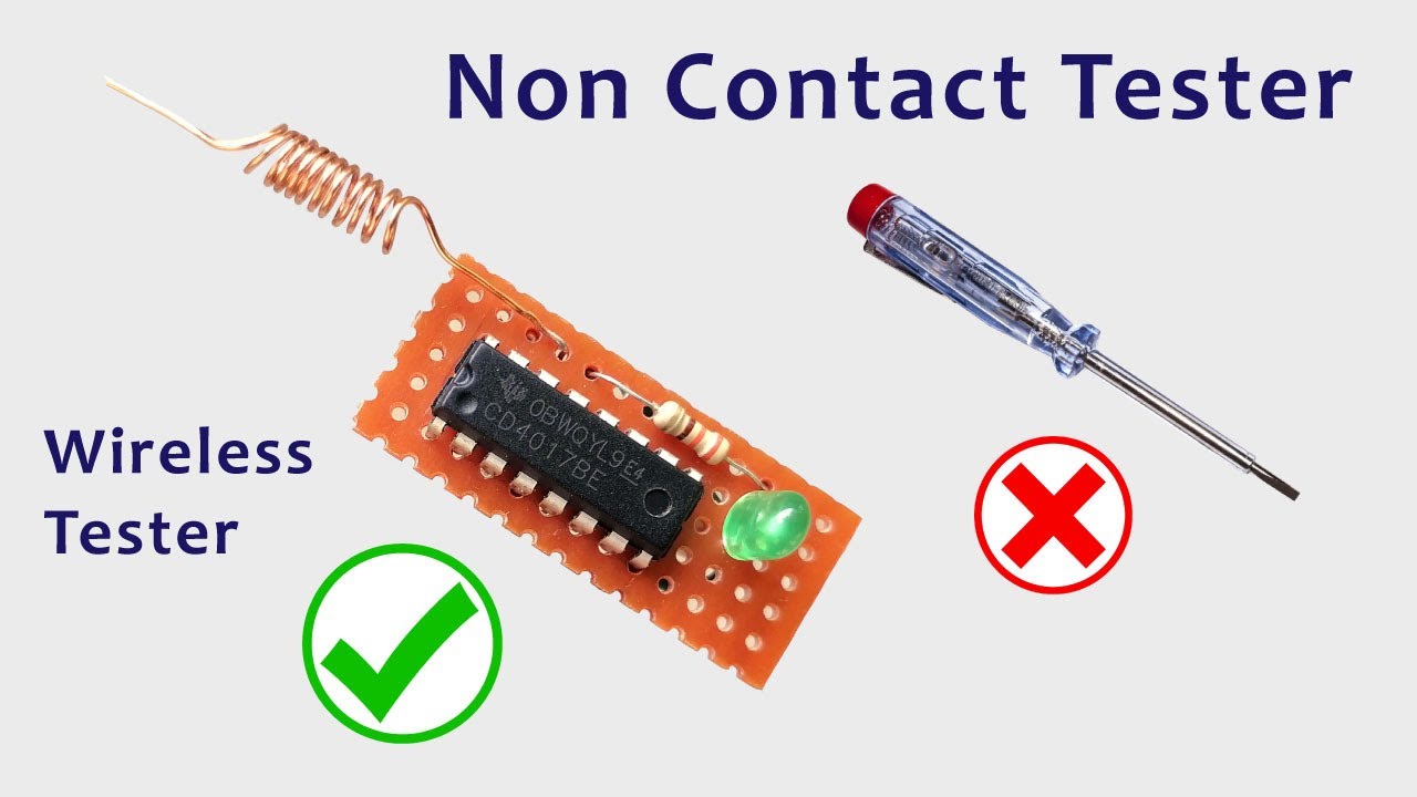 How to make non contact voltage detector | Non contact acdc voltage ...