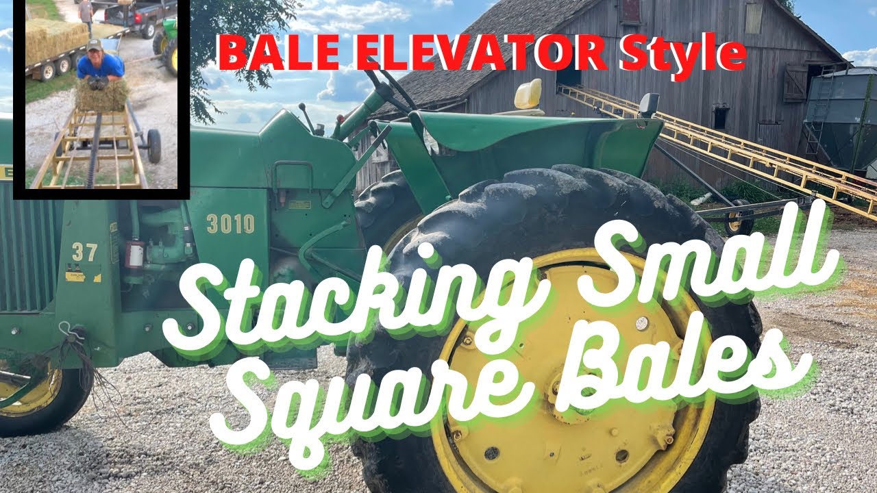 WILL A SNOWCO BALE ELEVATOR WORK FOR STORING SMALL SQUARE BALES? - YouTube