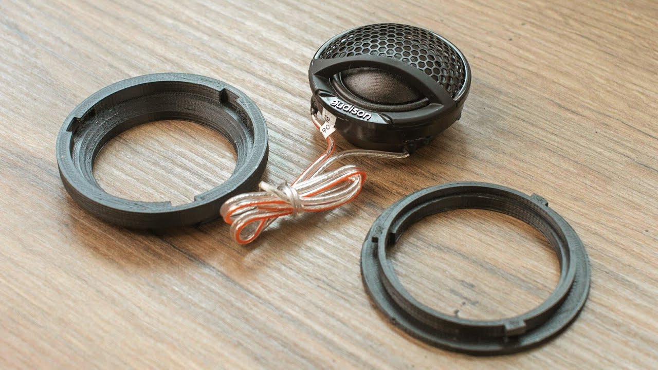 CUSTOM 3D PRINTED Tweeter Adapters For AUDI R8 - YouTube