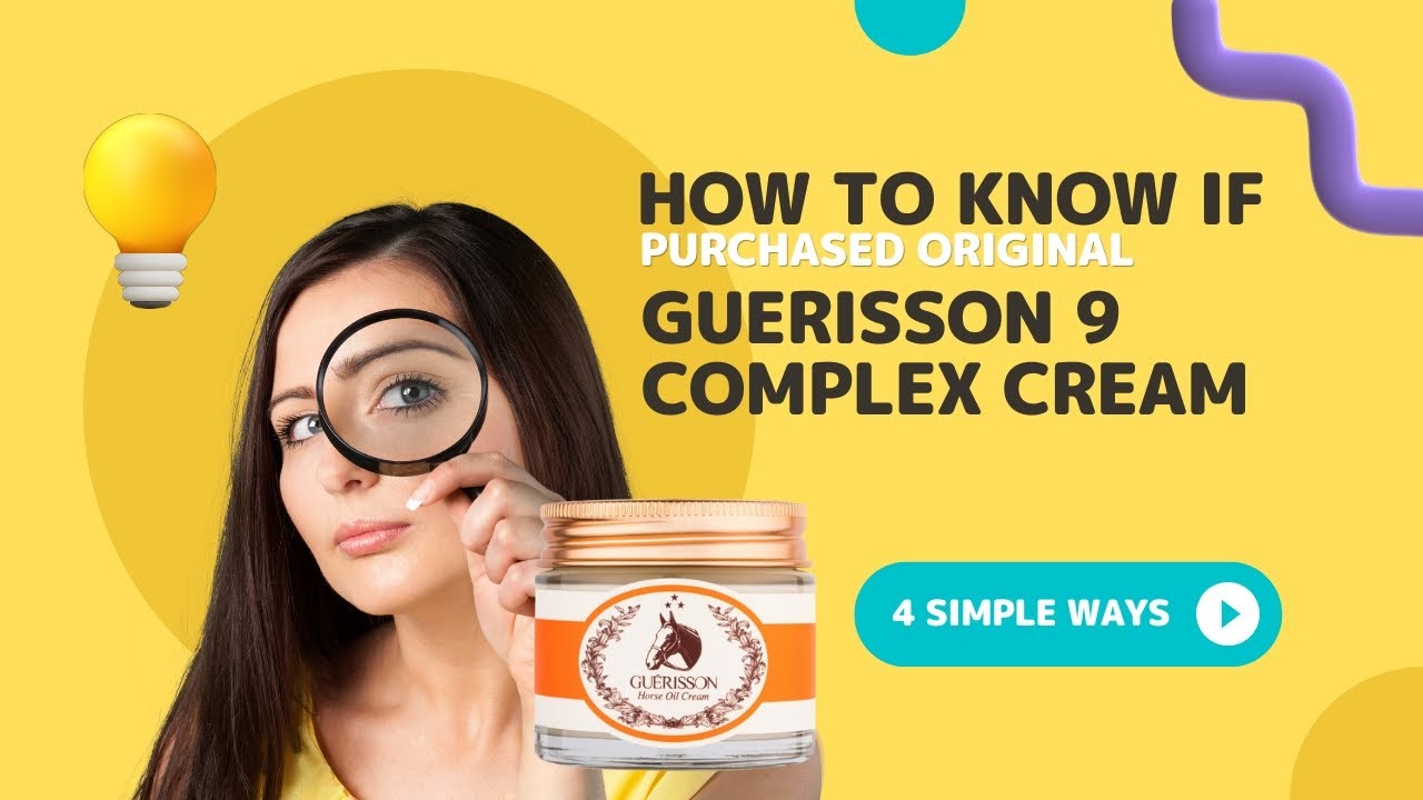 How To Know If You Purchased an Original Guerisson 9 Complex Cream ...
