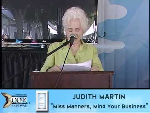 Gaithersburg Book Festival 2014: Judith Martin - YouTube