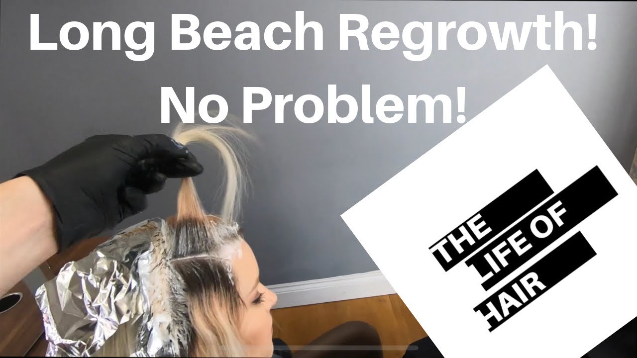 Long Bleach Regrowth | How To Bleach Hair | - YouTube