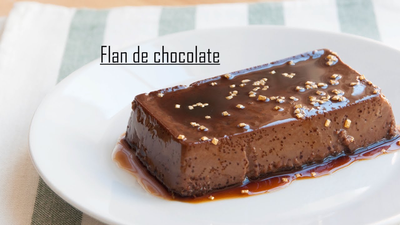 Flan de chocolate - YouTube