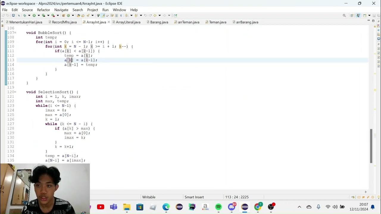 Eksekusi Binary Search dan Algoritma Sorting - Java - YouTube