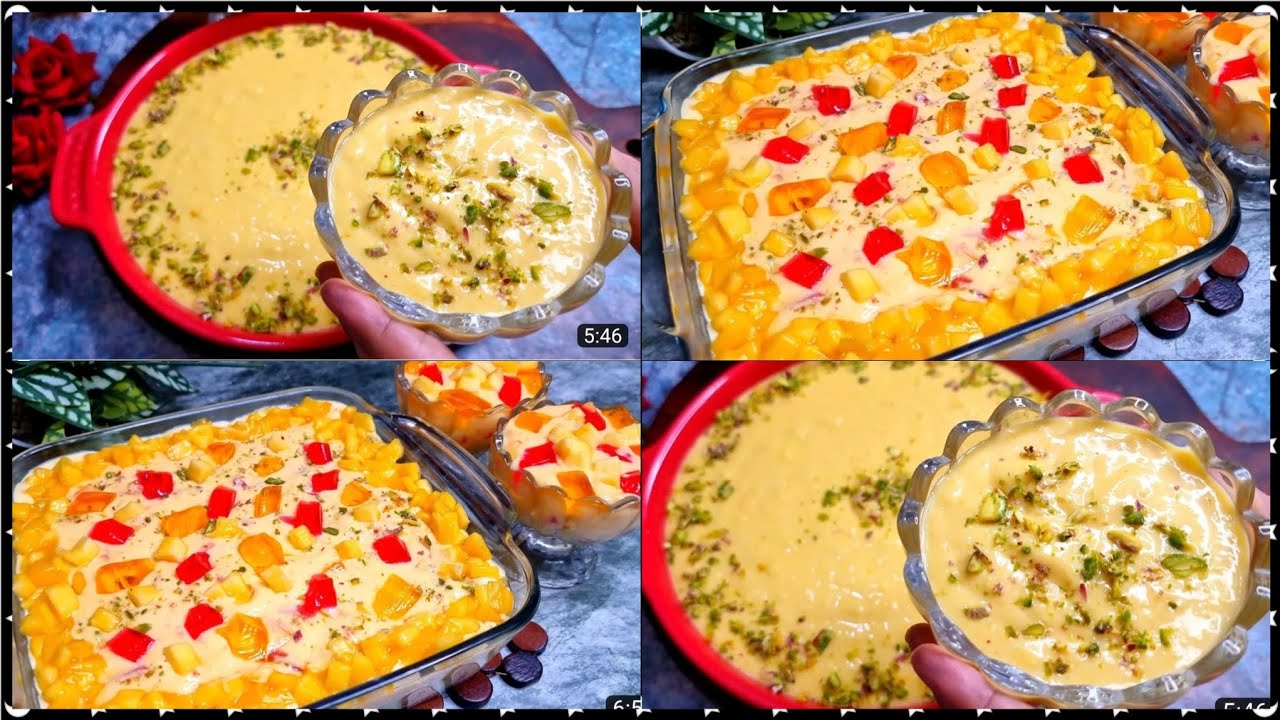 2 Types of Mango Dessert recipe| Mango Malai Rabdi | Easy Mango dessert ...