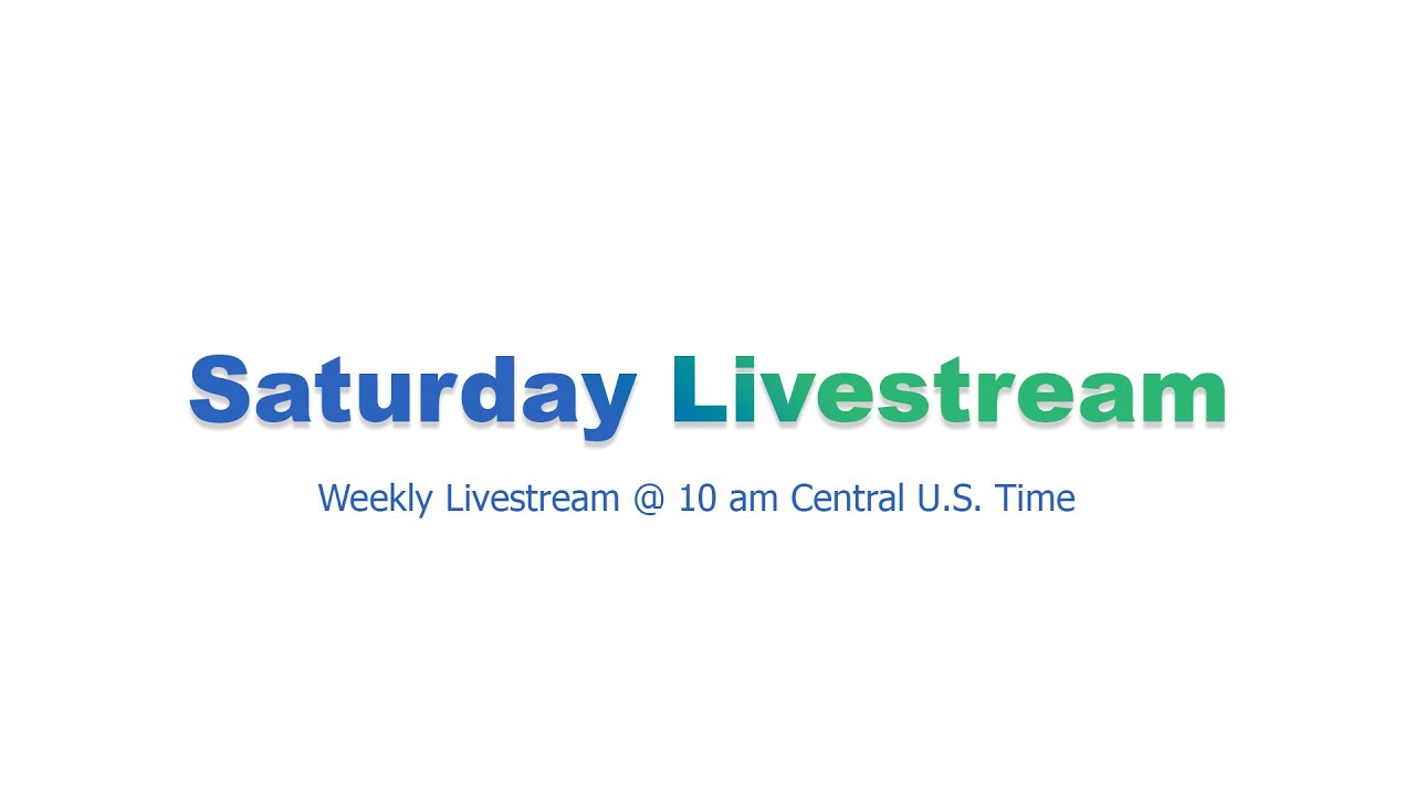 Saturday Live Stream: Aaaaaaaand... We're Back! - YouTube