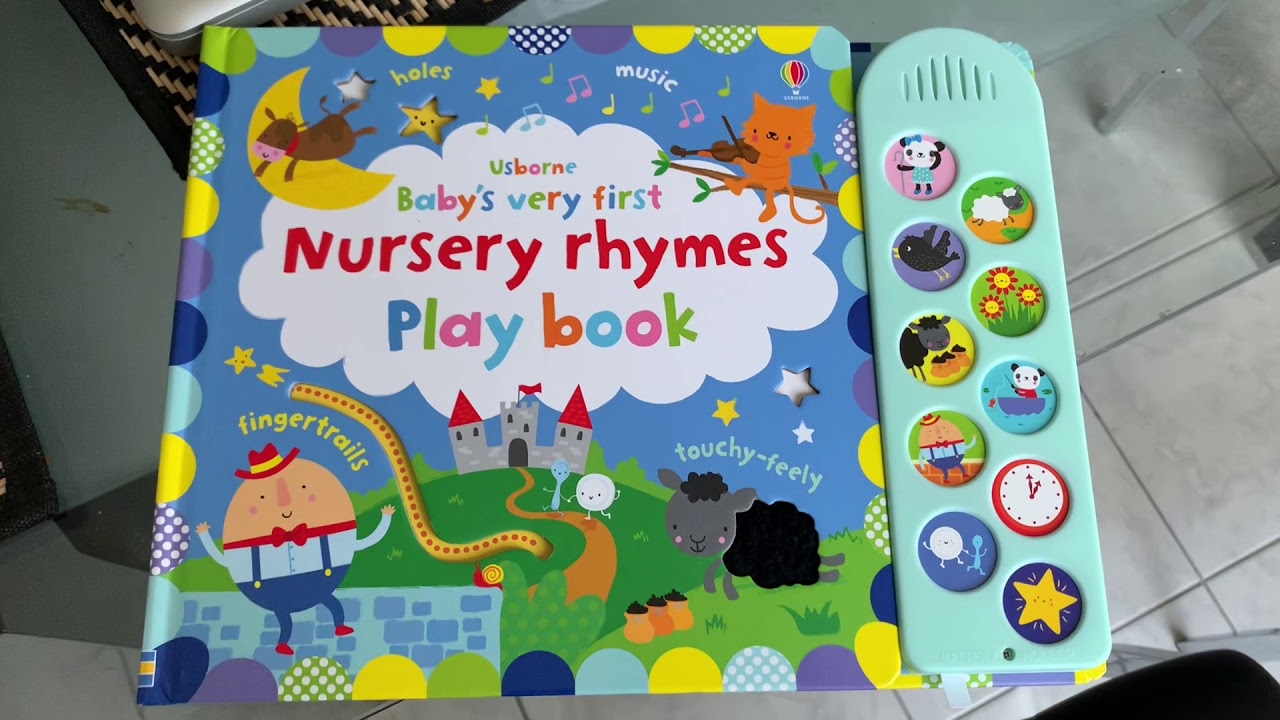Baby's very first Nursery Rhymes Playbook Usborne - YouTube