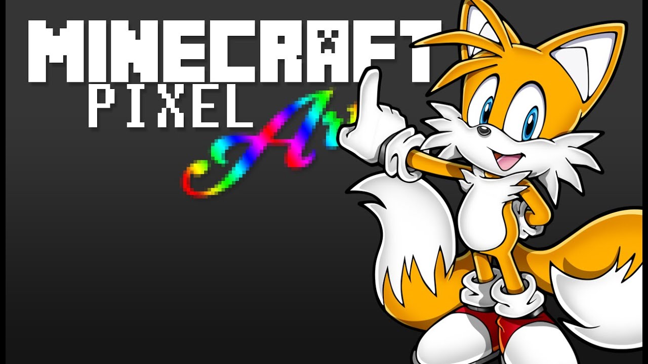 Tails the Fox - Minecraft Pixel Art - YouTube