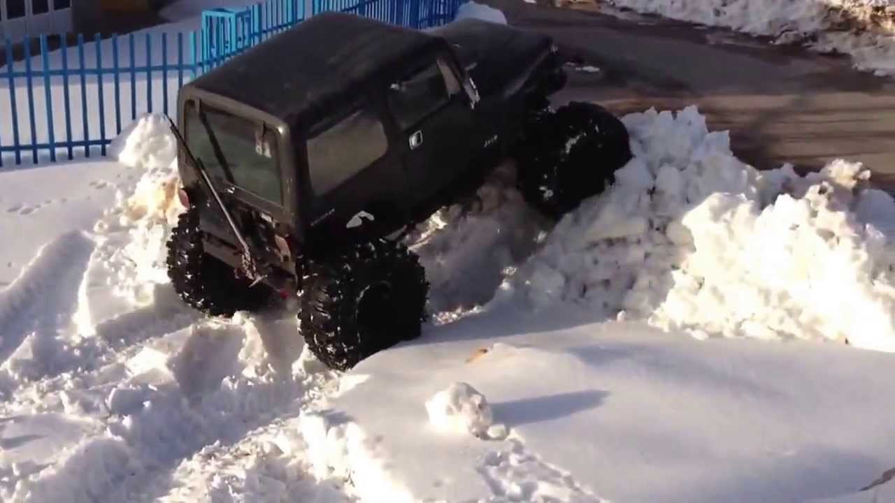 The Beast - Jeep Wrangler Deep Snow Playing - YouTube