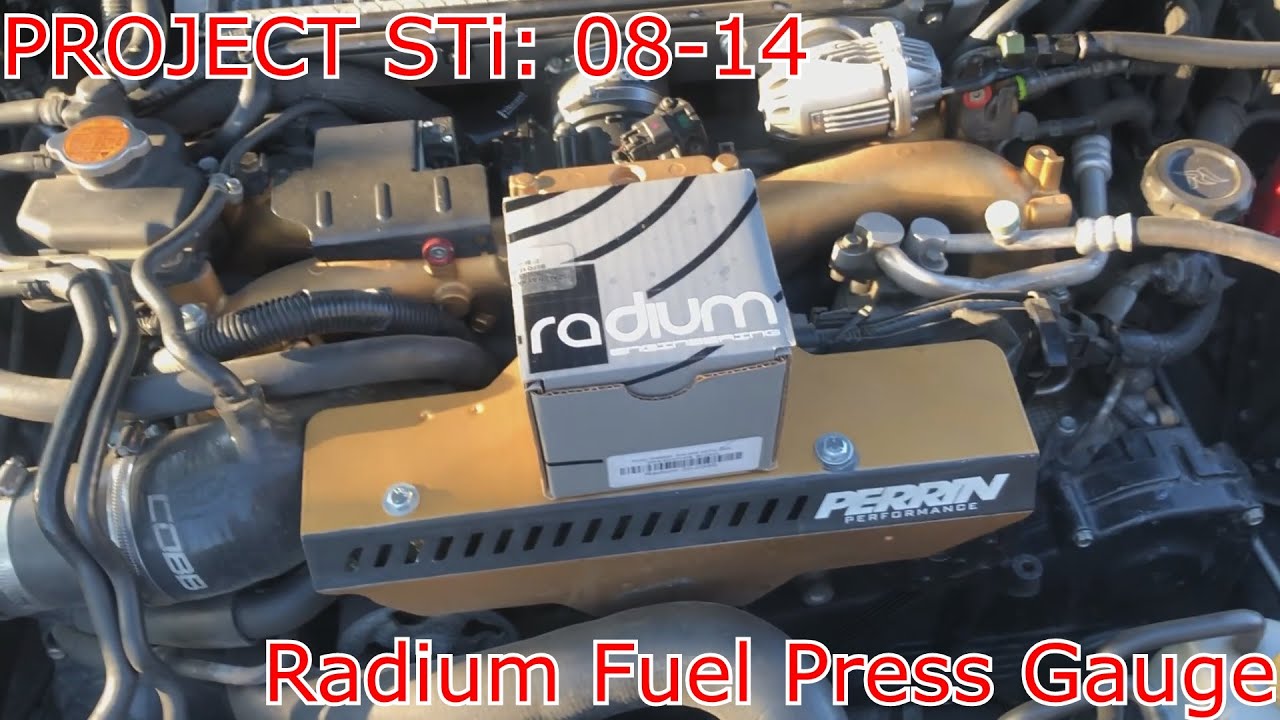 PROJECT STi: 08-14 - Radium Fuel Pressure Gauge Unboxing/Install - YouTube