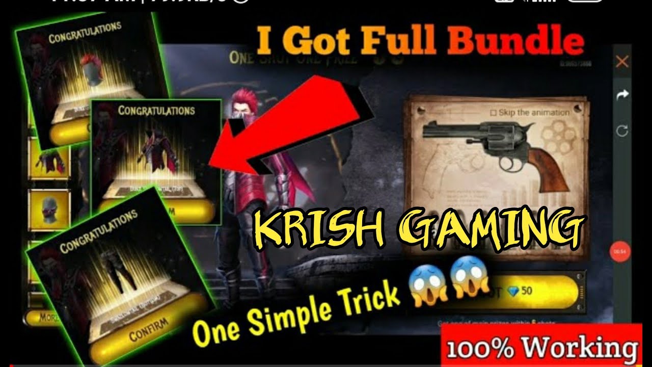 One shoot one prize event //free fire 🔥🔥//krish gaming - YouTube
