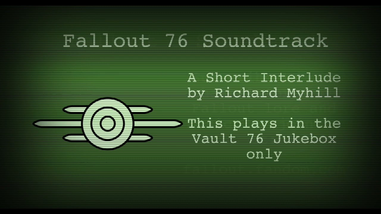Fallout 76 Soundtrack - Vault 76 Jukebox - A short Interlude - YouTube