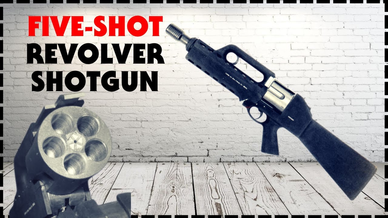 Five-shot Revolver Shotgun ENARM Pentagun - YouTube