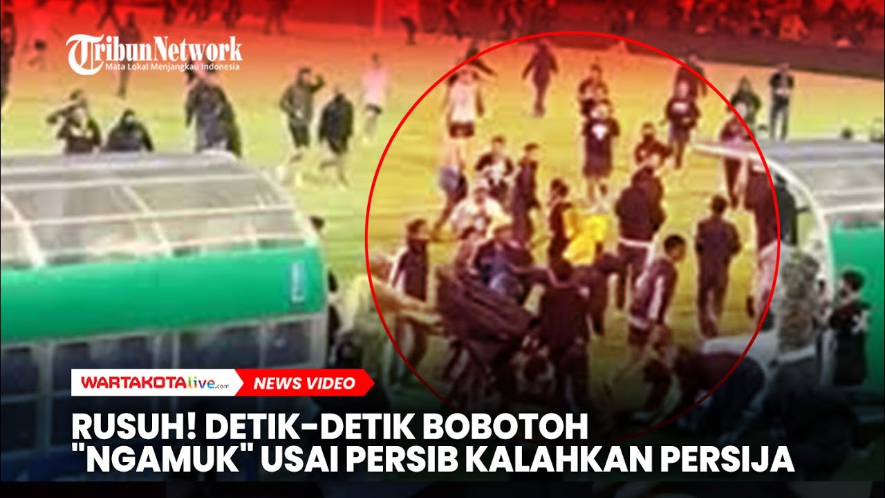 Rusuh! Detik-detik Bobotoh "Ngamuk" Turun ke Lapangan Usai Persib ...