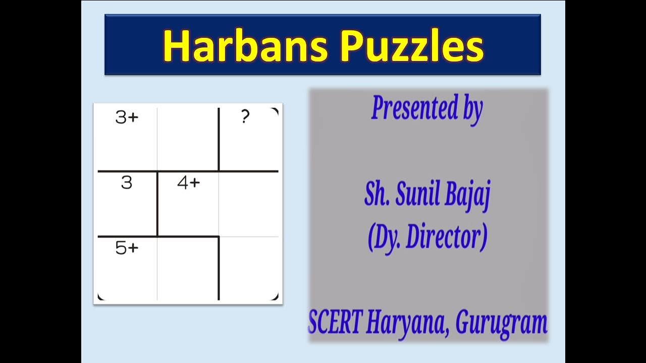 HARBANS PUZZLES | How to Solve | learn with Sunil Bajaj | How to make ...