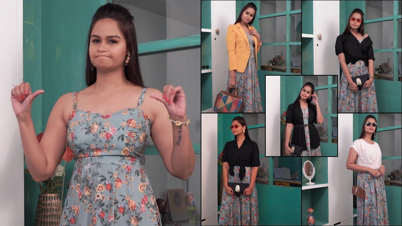 5 amazing ways to style your amazing “Maxi dress” | NEHA REDDY - YouTube