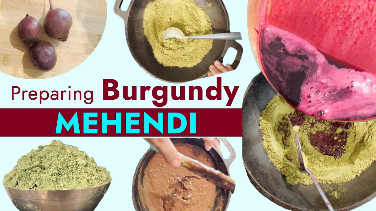 Natural Heena | Burgundy Color | NO Dryness | Made with Ayurvedic Herbs ...
