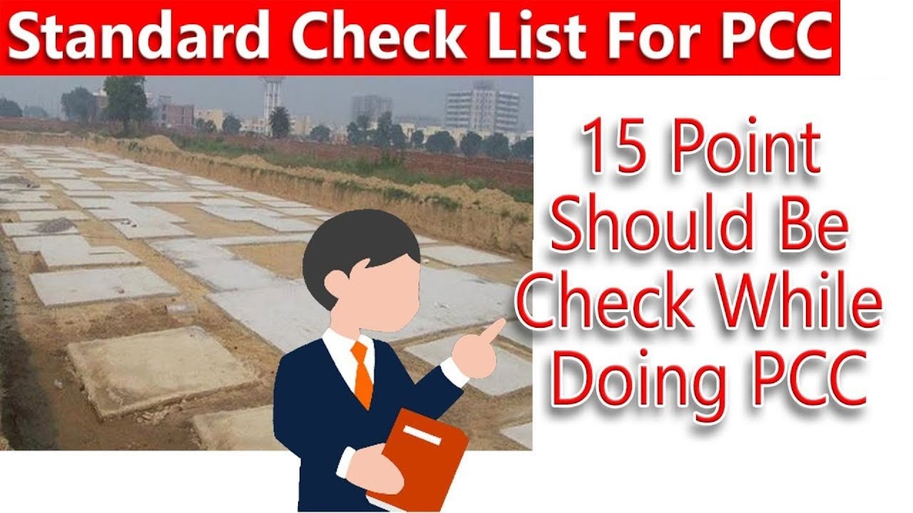 A Comprehensive PCC Checklist for Construction Sites | PCC Checklist ...