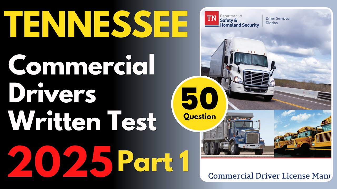 Tennessee Commercial Drivers Written Practice Test | Part 1 | CDL ...
