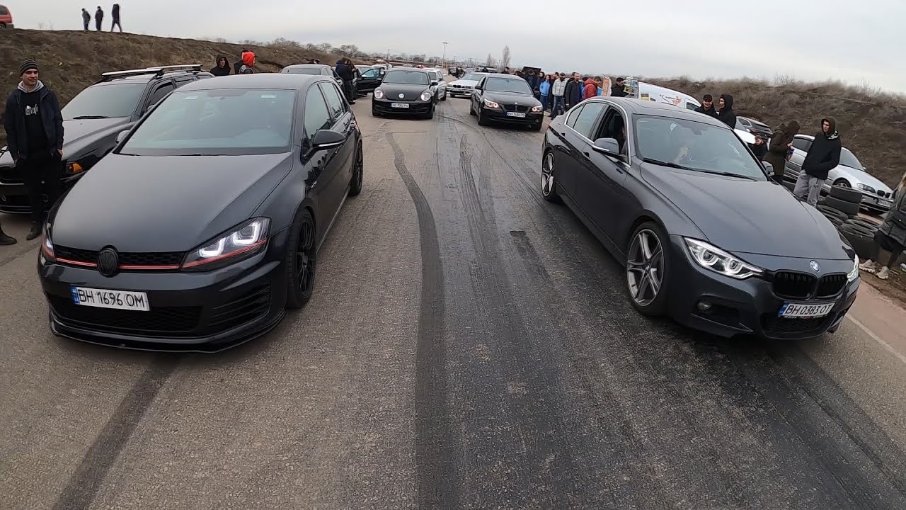 BMW 330 F30 stage2 RWD vs Golf GTI stage 2 - YouTube