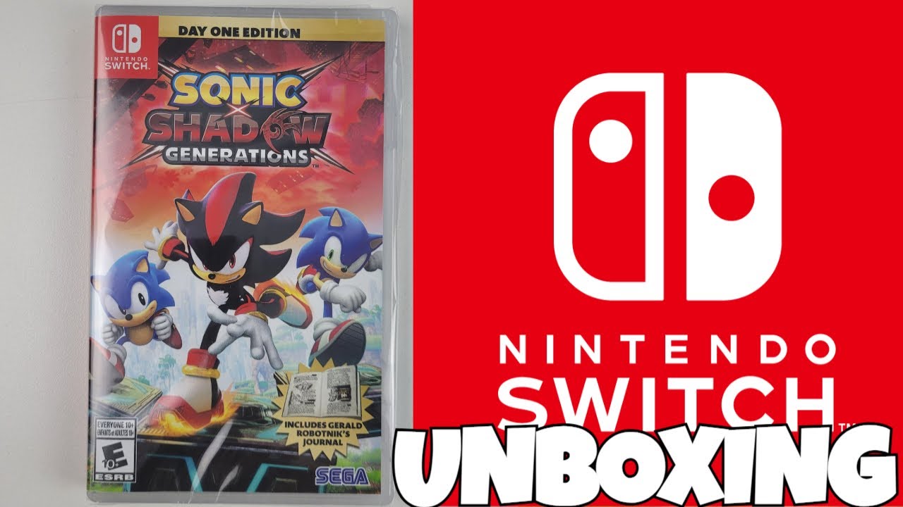 SONIC X SHADOW GENERATIONS NINTENDO SWITCH UNBOXING - YouTube