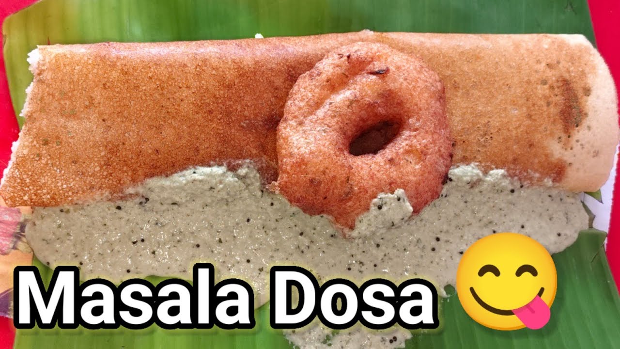 Masala Dosa in HVR Veg Hassan | Best Breakfast Spot | Famous Food ...