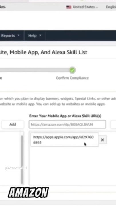 How to add mobile app url to amazon affiliate #shorts #shortscreators #amazonassociate - YouTube