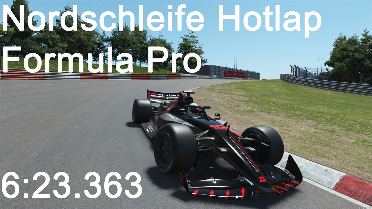 New rFactor 2 Car - Formula Pro - Nordschleife Hotlap - 6:23.363 - YouTube