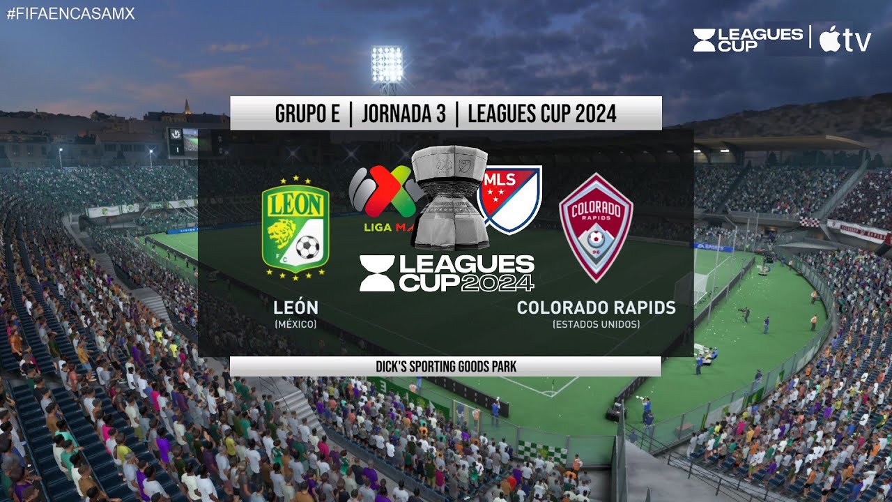 León vs Colorado Rapids | Grupo E Jornada 3 | Leagues Cup 2024 | FIFA22 ...