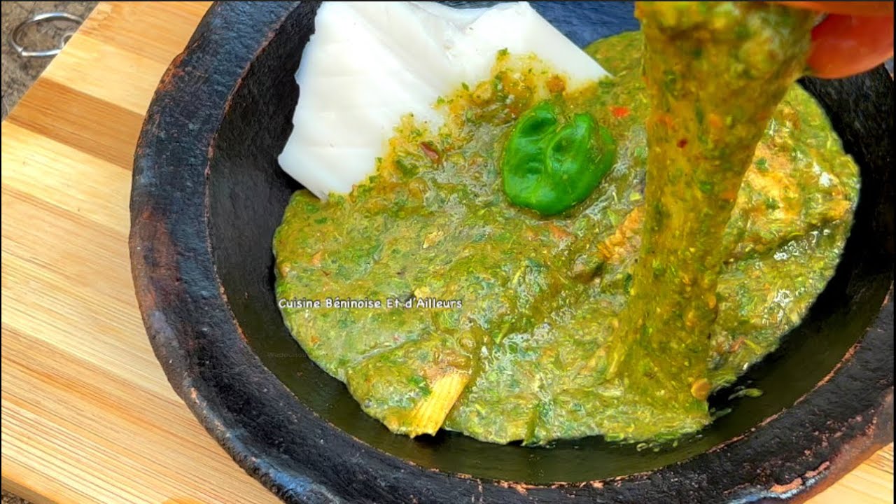 Sauce feuilles fraîches de baobab - YouTube