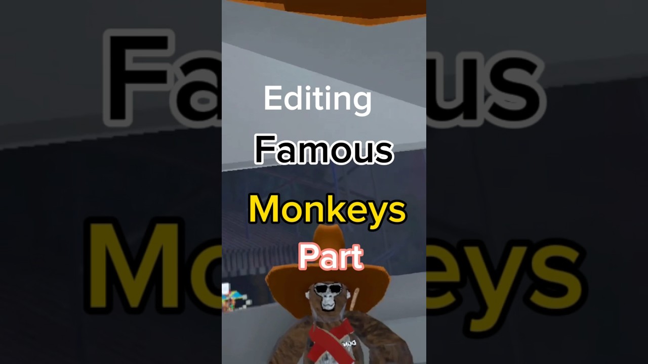 Editing famous monkeys pt. @PinkMonkeVR1 #gorillatag #edit #monke #gtag ...