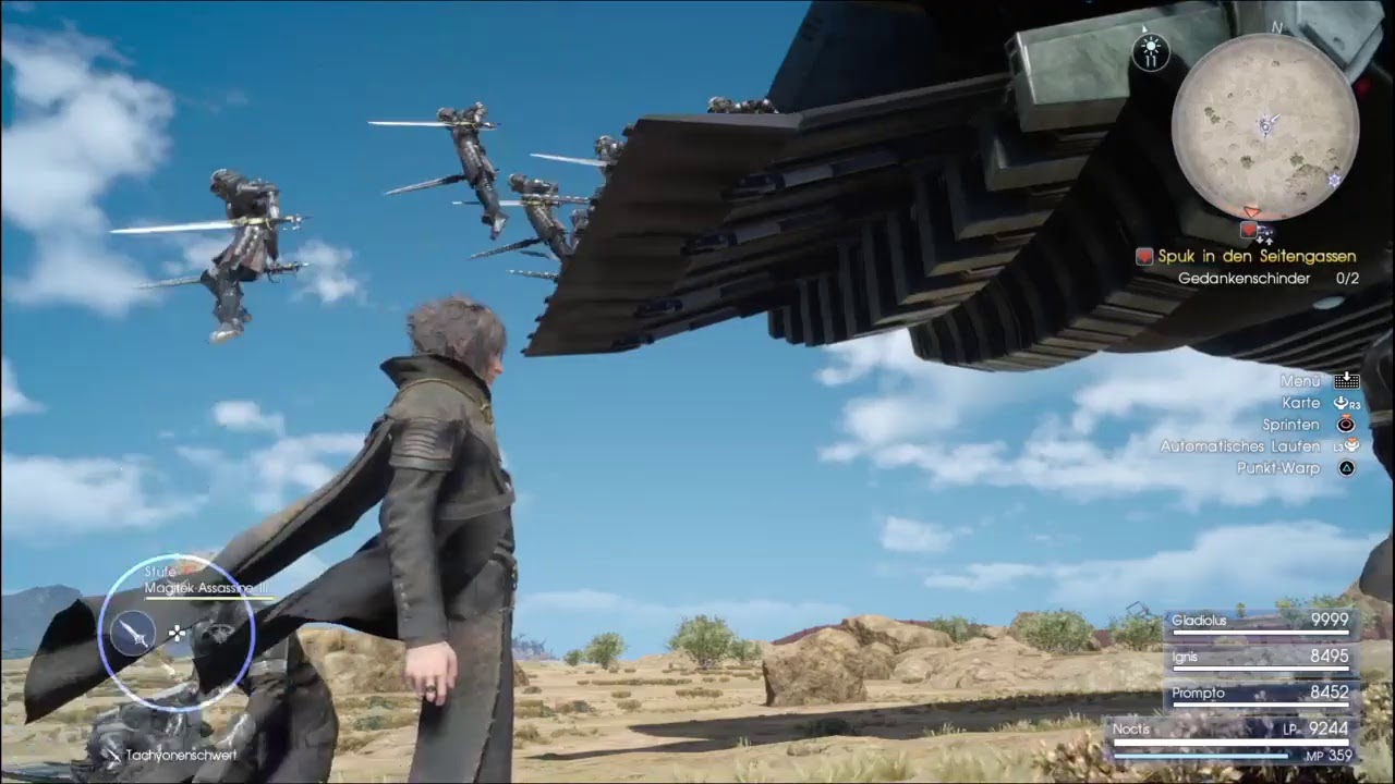 PS4-Live FFXV farm of V2 magit. Suit + EXP + FP - YouTube