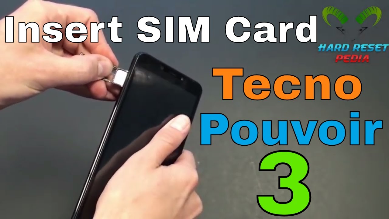 Tecno Pouvoir 3 Insert The SIM Card - YouTube