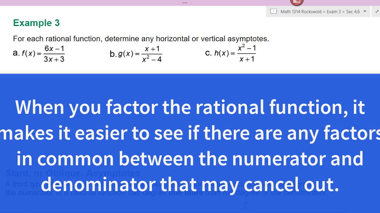 Sec 4.6 Rational Functions and Models - YouTube