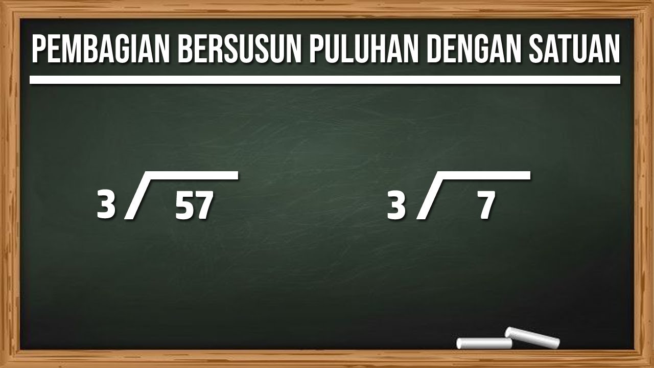 pembagian bersusun puluhan dengan satuan - YouTube