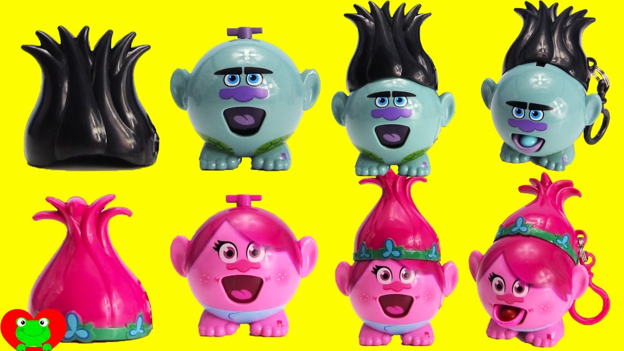 Trolls Radz Candy and Lip Glosses Poppy Branch Guy Diamond - YouTube