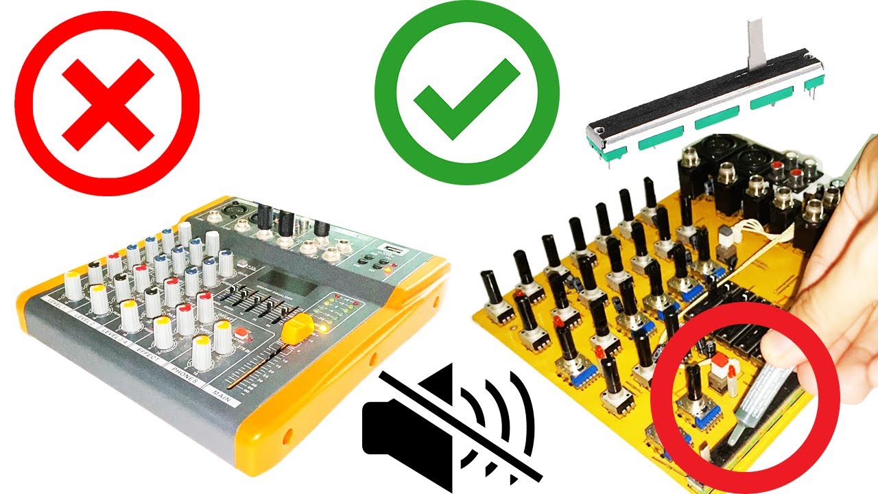 Most Effective FIX for ANALOG MIXER CRACKING SOUND No Soldering! - YouTube