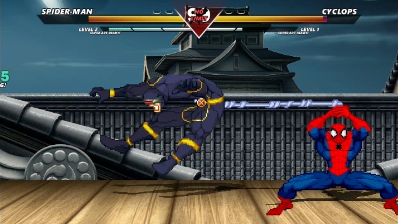 SPIDERMAN vs CYCLOPS - Exciting High Level Fight! - YouTube