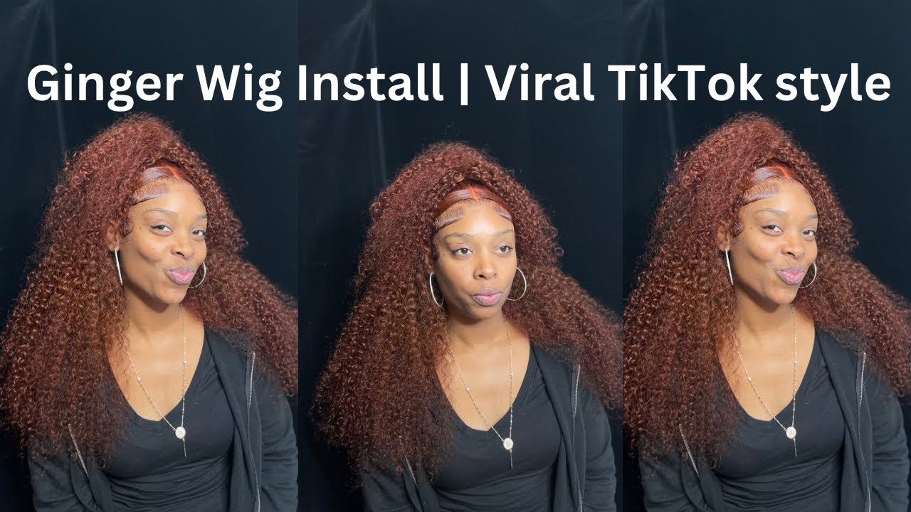 Ginger Wig Install | ft. viral TikTok style - YouTube