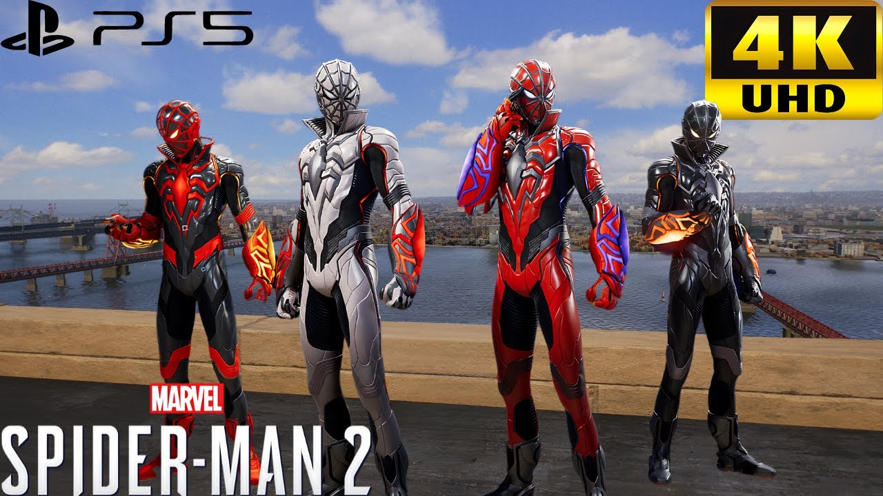 The STRIKE Suit 4 types - Marvel's Spider Man 2 (PS5) Free Roam ...