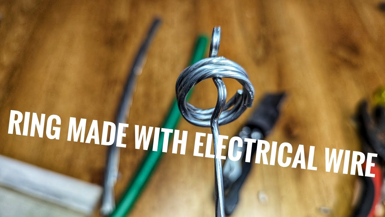 Ring made with aluminum electrical wire - YouTube